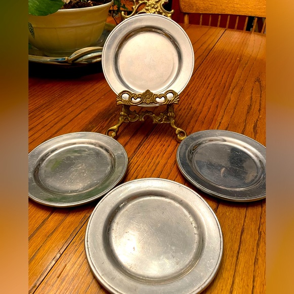 Wilton-Columbia, PA. USA | Dining | 4 Pewter 6 Plates Stamped Rwp ...